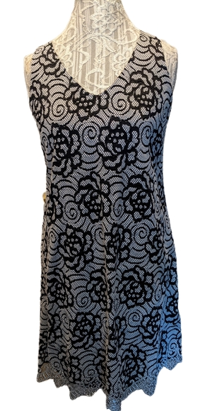 RN Studio | Dresses | Rn Studio By Ronni Nicole Sz 8 Black White Tank ...